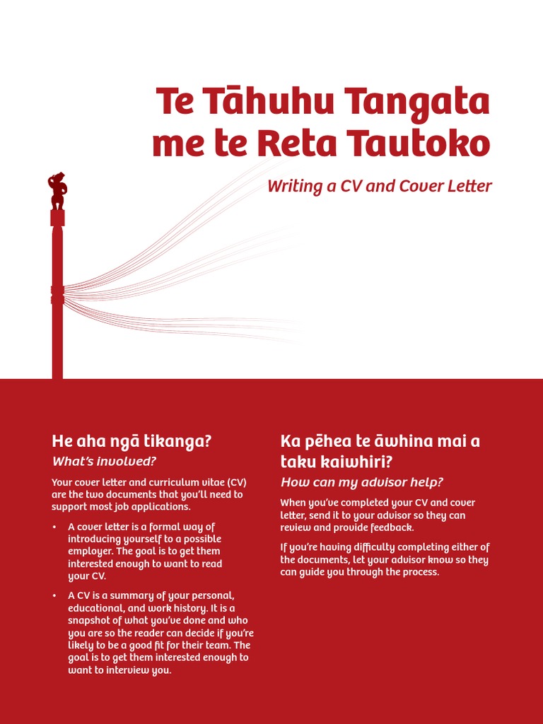 Writing A CV and Cover Letter - Using Te Reo | PDF | Employment ...