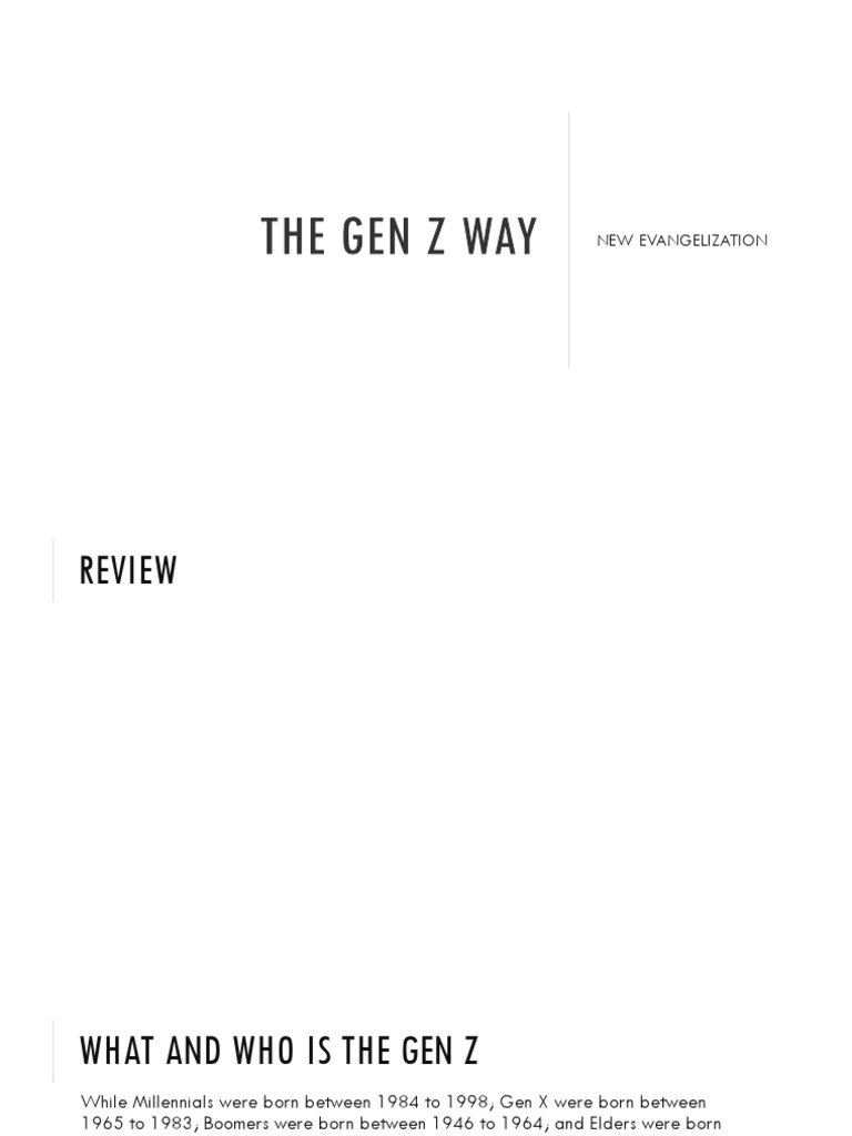 Gen Z Way | PDF | Mass Media | Evangelism