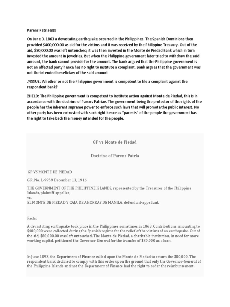 Parens Patriae | PDF | Lawsuit | Justice