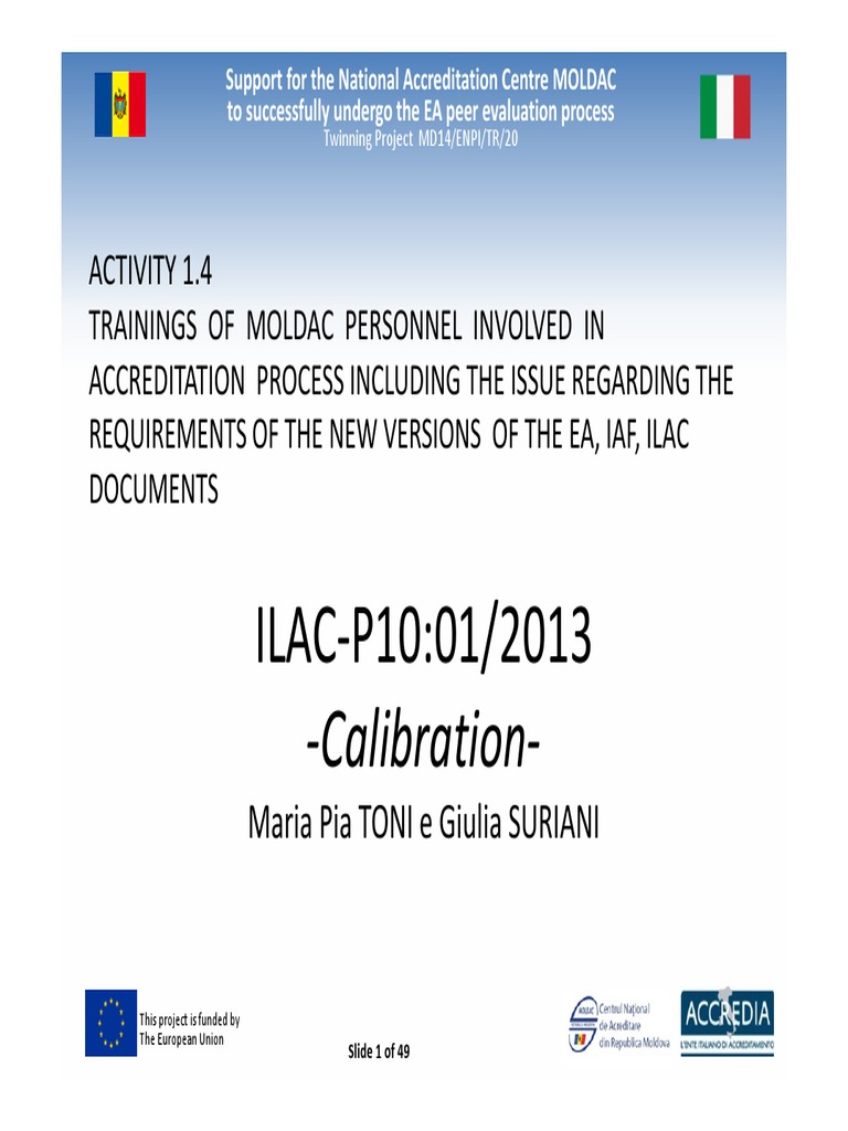 Ilac P10:01 | PDF | Metrology | Calibration