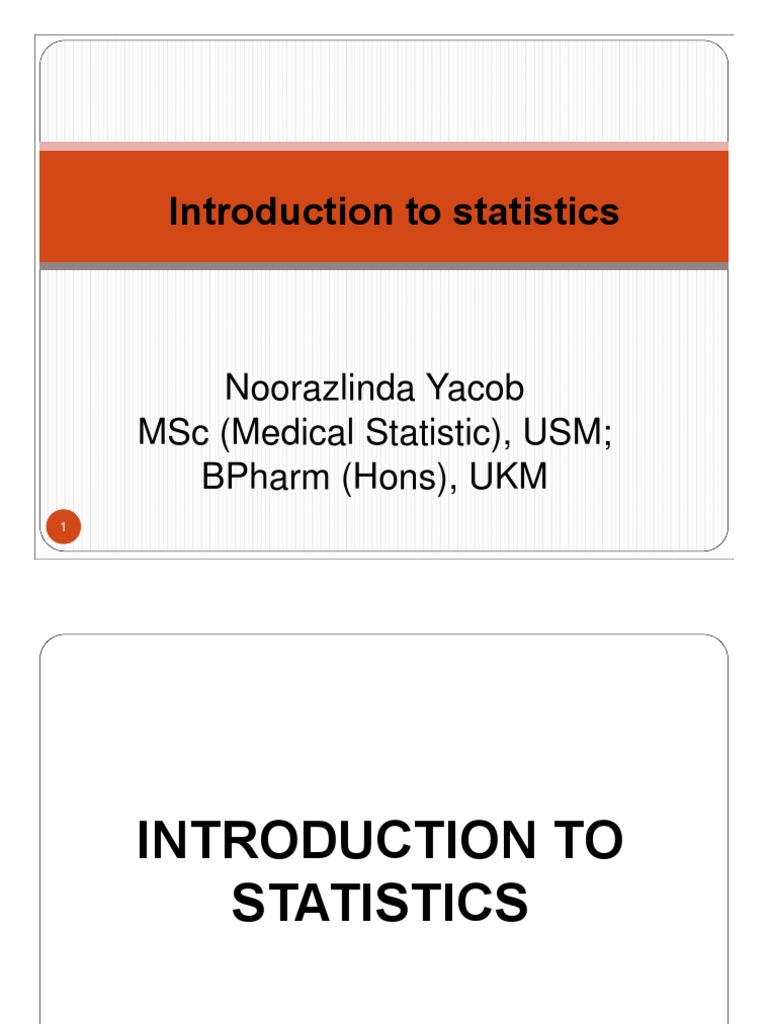 1.introduction of Statistics | PDF | Statistics | Descriptive Statistics