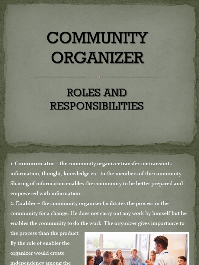 Roles and Responsibilities | PDF | Community Organizing | Mediation