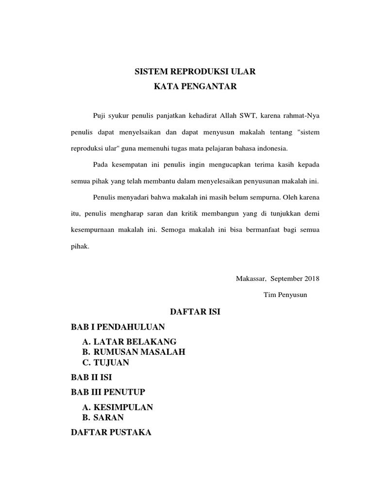 Sistem Reproduksi Ular Jantan dan Betina | PDF