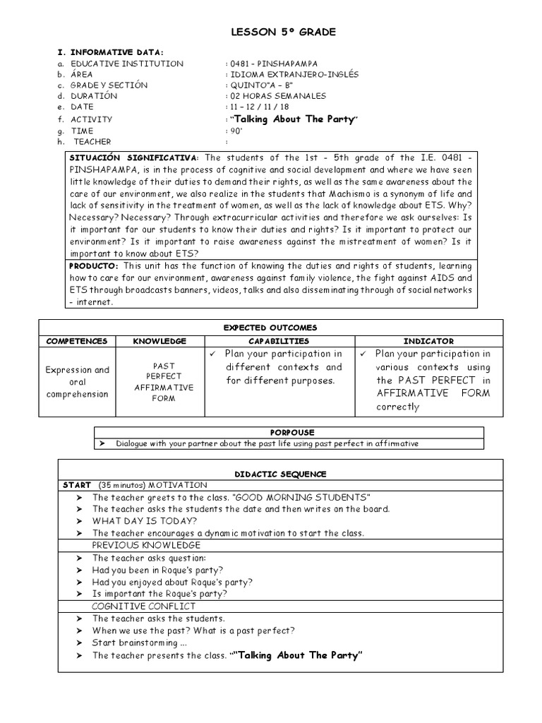 Past Perfect Aff. Form | PDF | Perfect (Grammar) | Behavior Modification