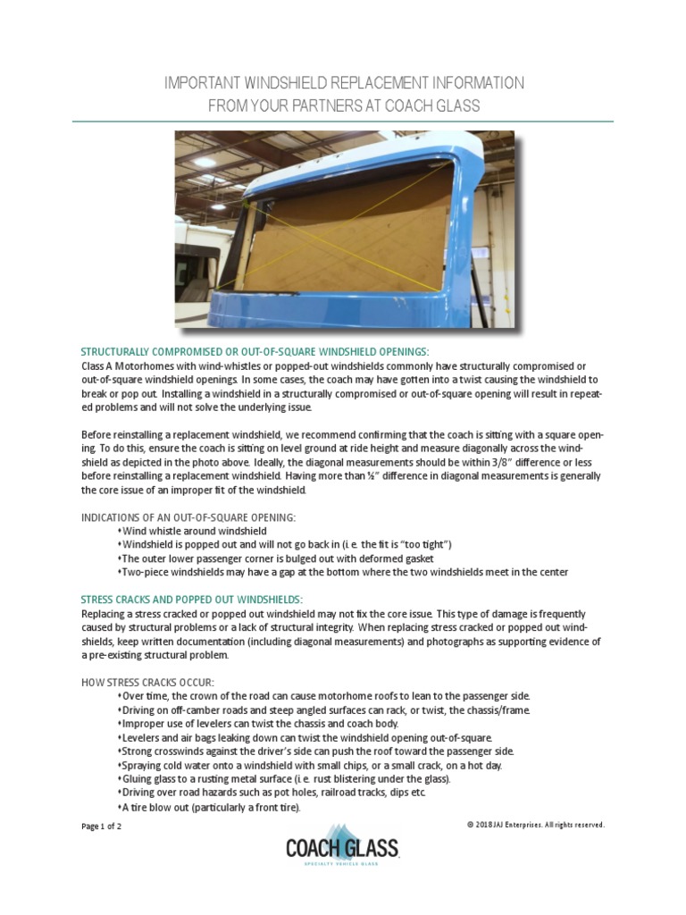 Important Windshield Replacement Information From Your Partners at ...