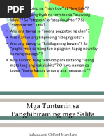 Mga Tuntunin Sa Panghihiram NG Mga Salita | PDF