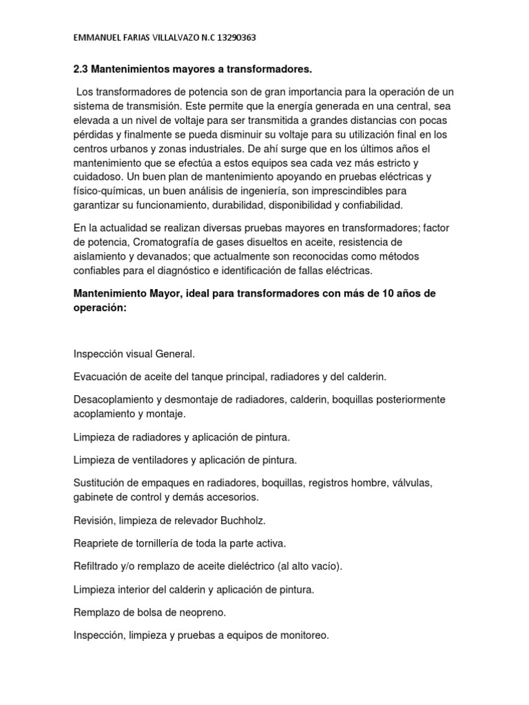Tarea-2.3 - Emanuel. | PDF | Transformador | Papel