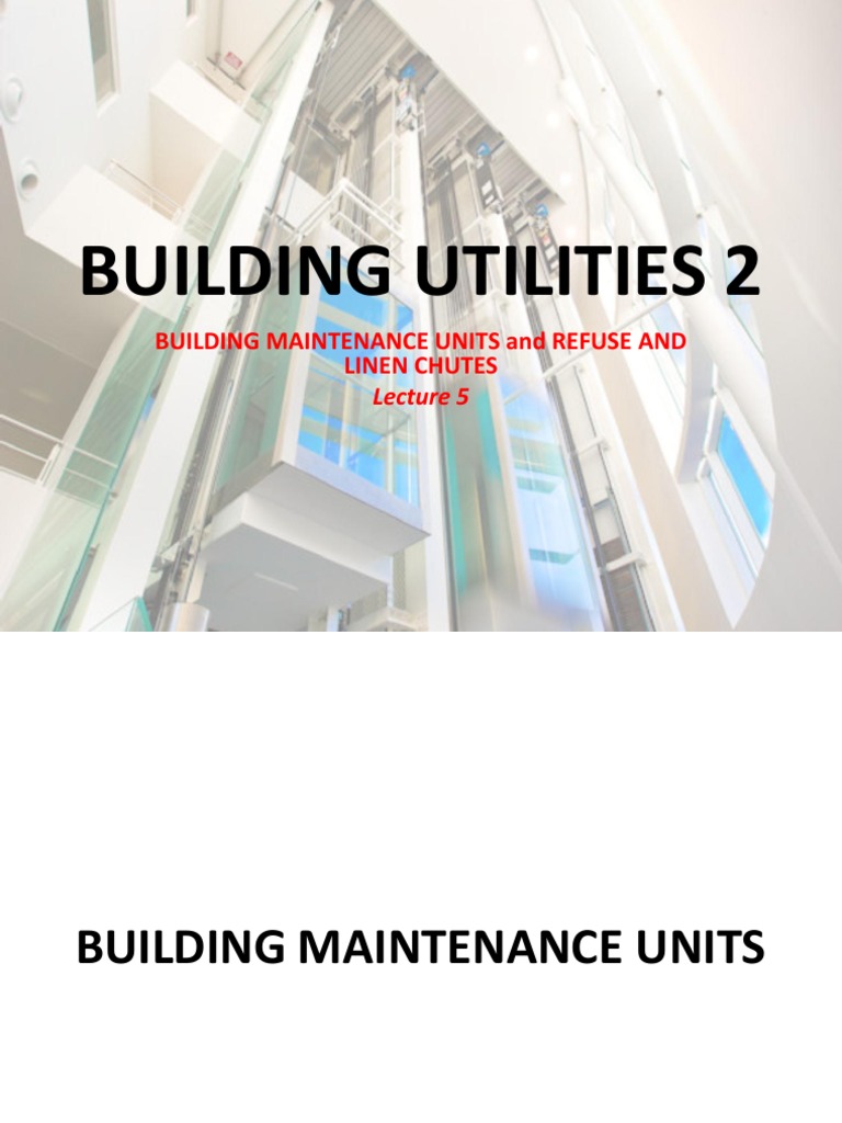 Lecture 5 - Building Utilities 2 - Bmus | PDF | Fire Sprinkler System ...