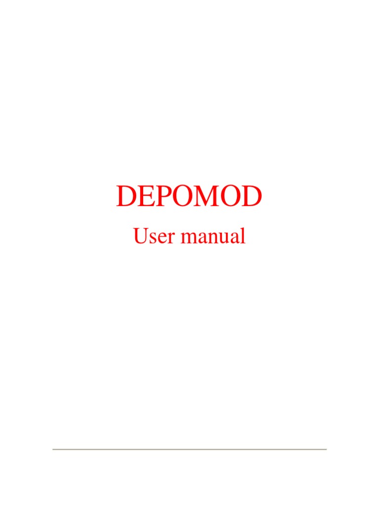 Depomod | Download Free PDF | Sensitivity Analysis | File Format