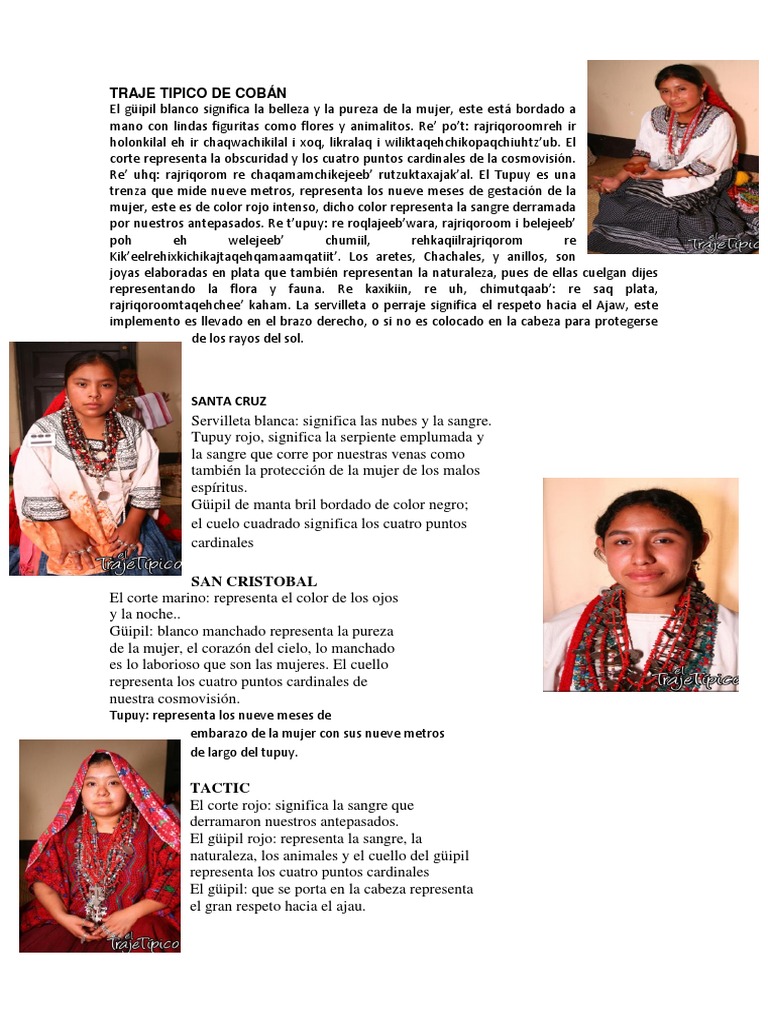 Traje Típico de Cobán y su Significado | PDF