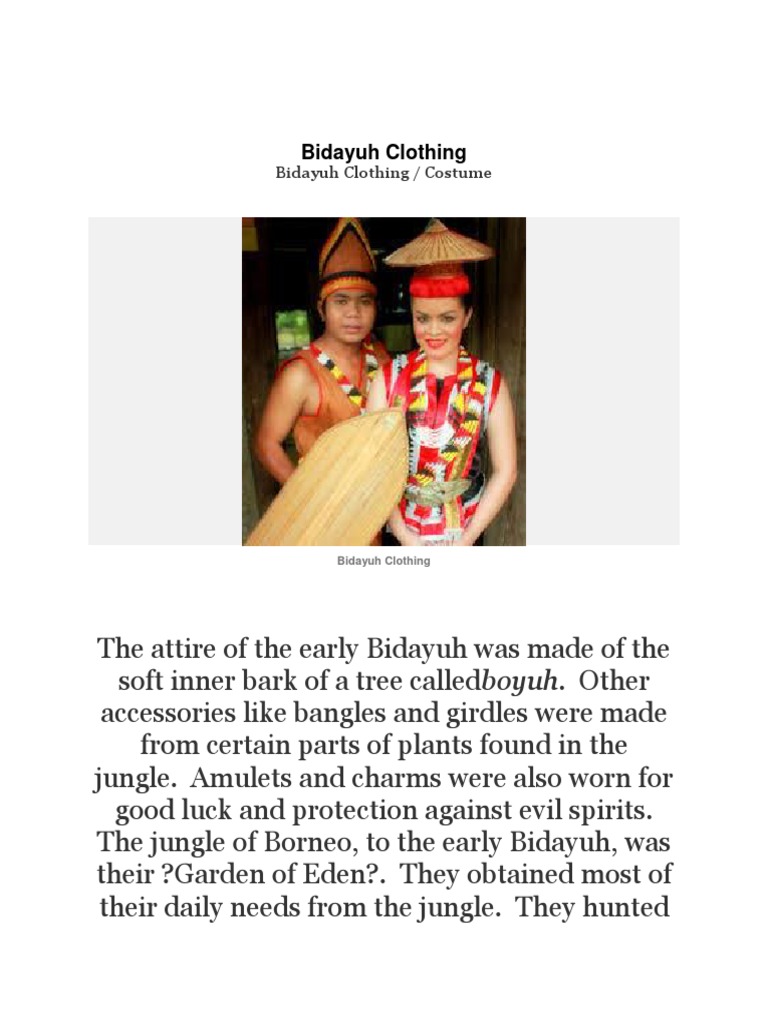 Bidayuh Clothing | PDF