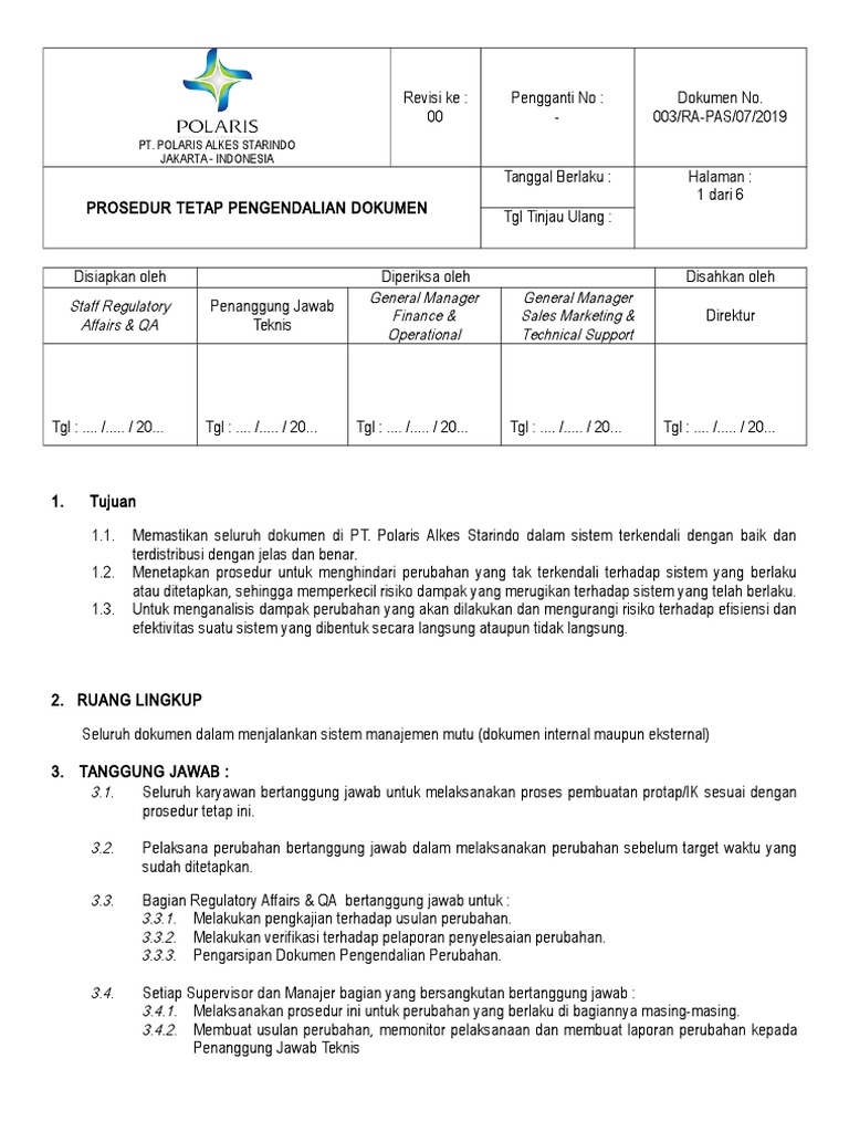 Pembuatan Prosedur Tetap - 1 | PDF