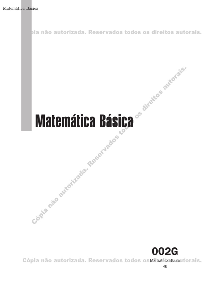 Exercícios Matemática Básica | PDF | Fração (Matemática) | Conceitos ...