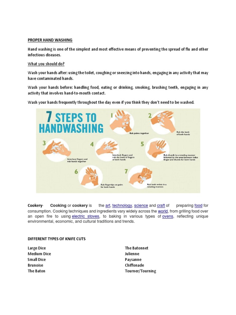 Proper Hand Washing | PDF