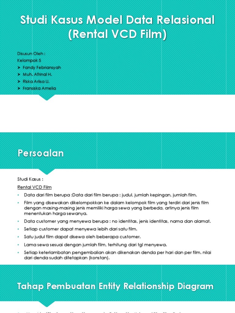 Studi Kasus Model Data Relasional | PDF