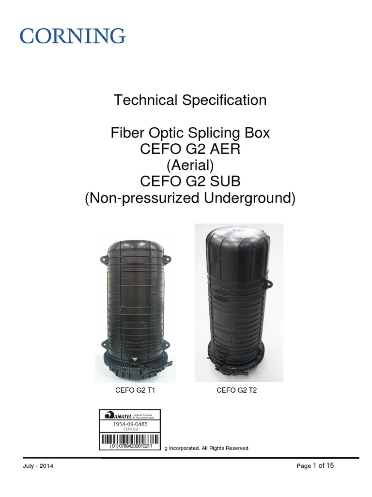 Specification CEFO G2 - EN | PDF | Attenuation | Antenna (Radio)
