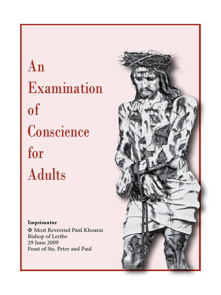 Bt021 An Examination of Conscience For Adults | PDF | Confession ...