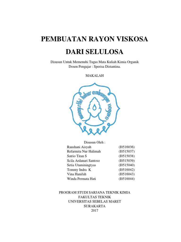 Pembuatan Rayon Viskosa dari Selulosa | PDF
