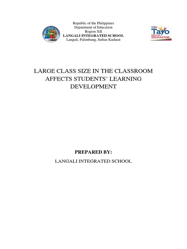 Research Prop Langali Is | PDF | Classroom | Applied Psychology