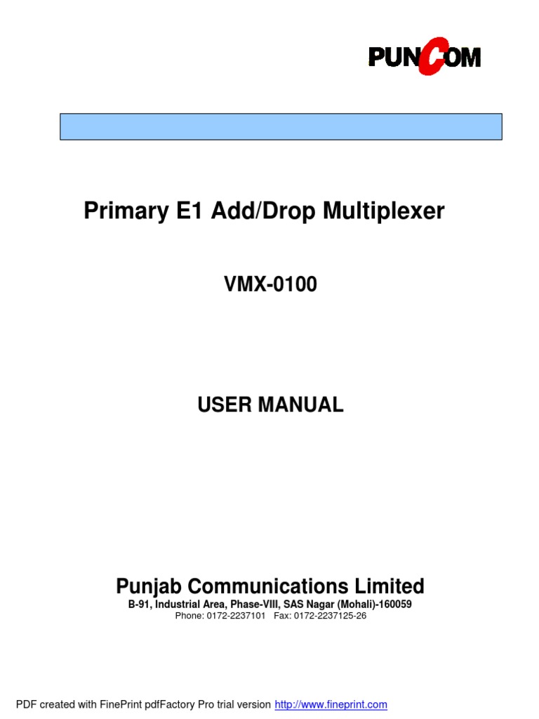 Vmux Manual | PDF | Internet Access | Data Transmission
