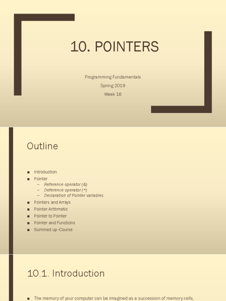 Pointers Pdf Pointer Computer Programming Variable Computer 1967
