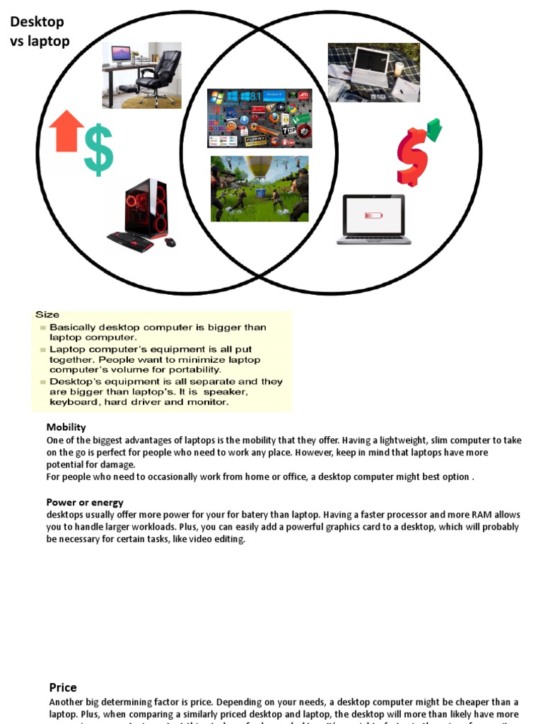 Desktop Vs Laptop | PDF