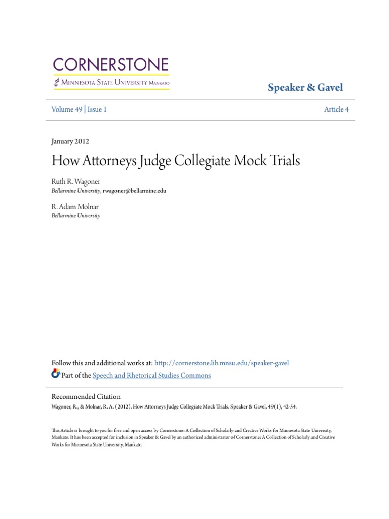 Attorneys' Insights on Mock Trial Judging | PDF | Lawyer | Trials