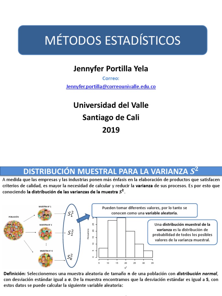 Clase 4 - Distribución Muestral de La Varianza e Intervalos de Confianza | PDF | Intervalo de ...