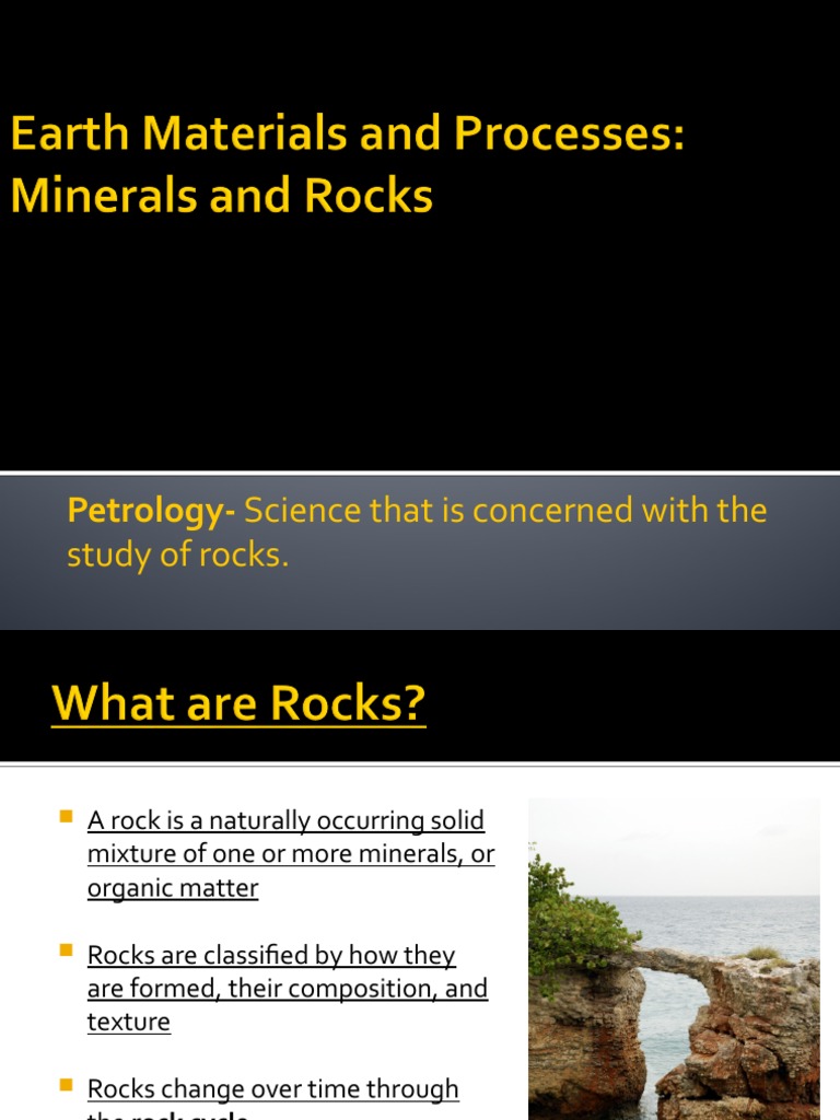 Petrology-Science That Is Concerned With The: Study of Rocks | PDF ...