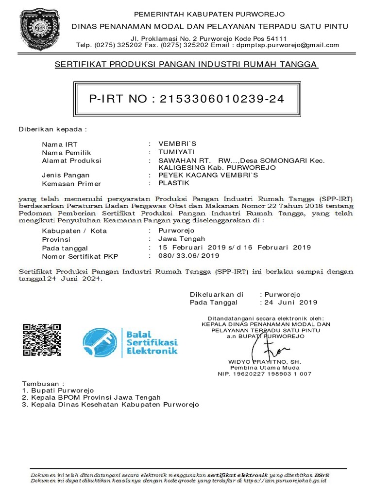 PIRT PIRT20190600006 - Signed | PDF