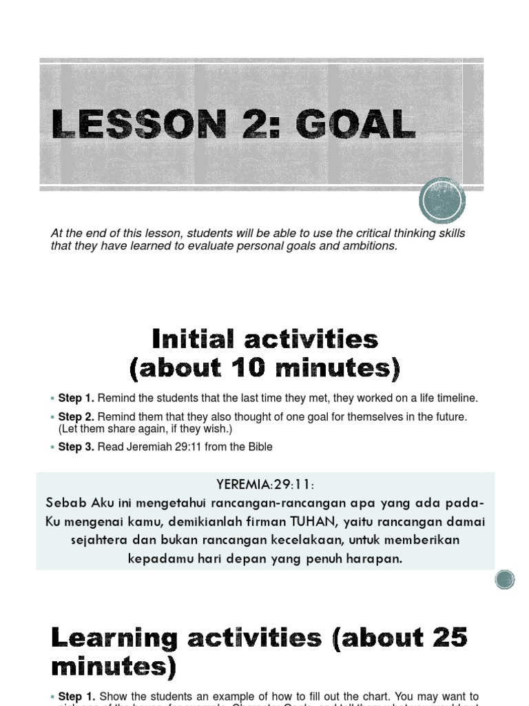 Lesson 2 | PDF | Behavior Modification | Cognition