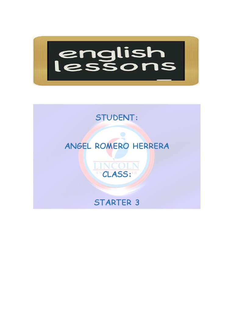 Lesson English #1 UNIT 7 A y B | PDF