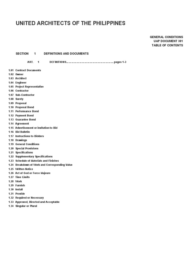 Uap 301 | PDF | Surety Bond | Specification (Technical Standard)