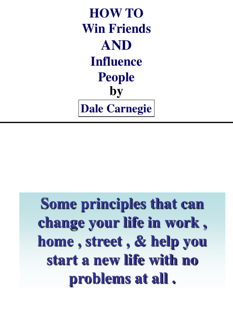 Key Principles of Influencing People | PDF