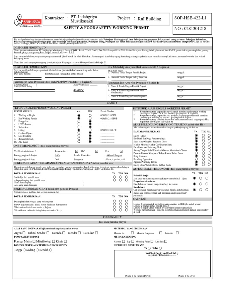 Working Permit | PDF