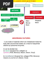 Sutures Comparison Chart | PDF | Surgical Suture | Chemical Substances