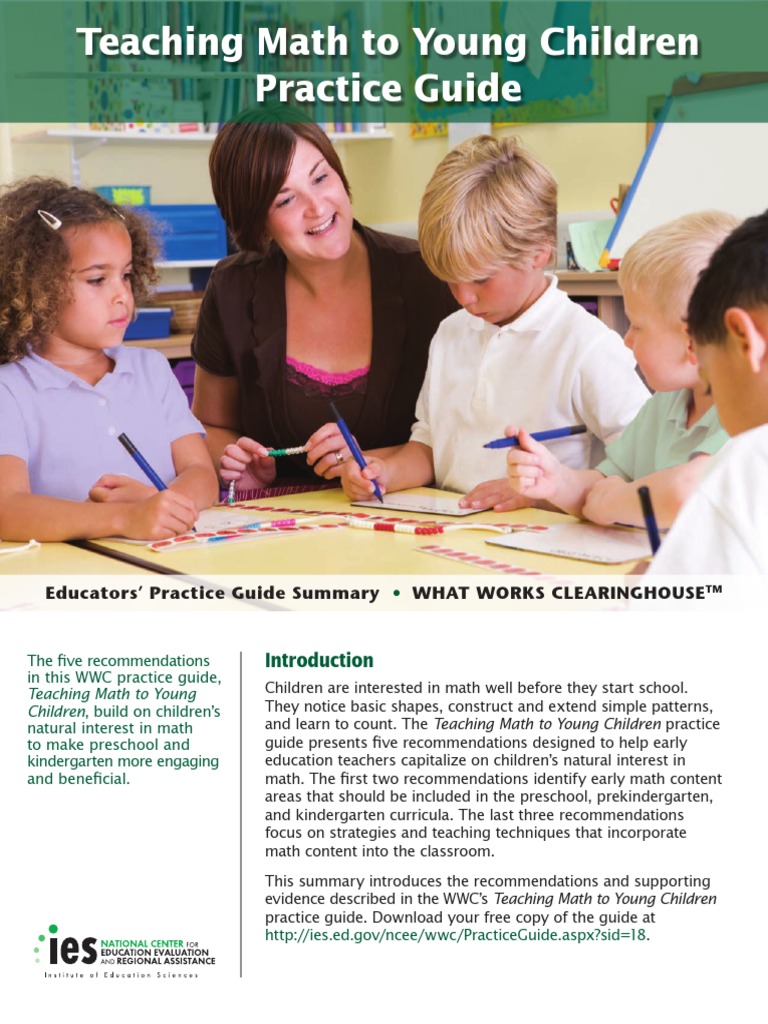 Teaching Math To Young Children Practice Guide | PDF | Teaching ...