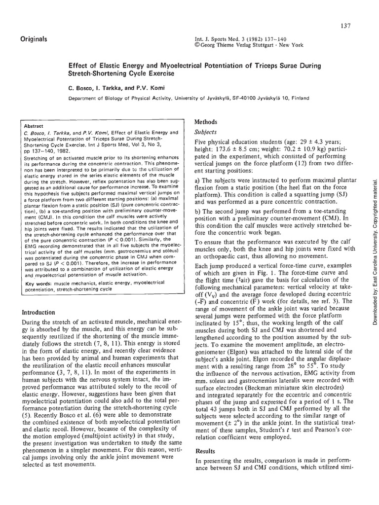 Effect: of Elastic Energy and Myoelectrical Potentiation of Triceps ...