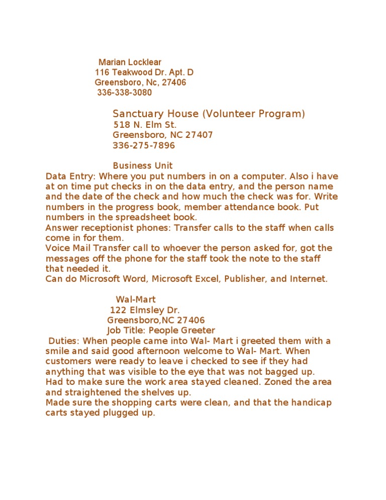 Diane Resume | PDF