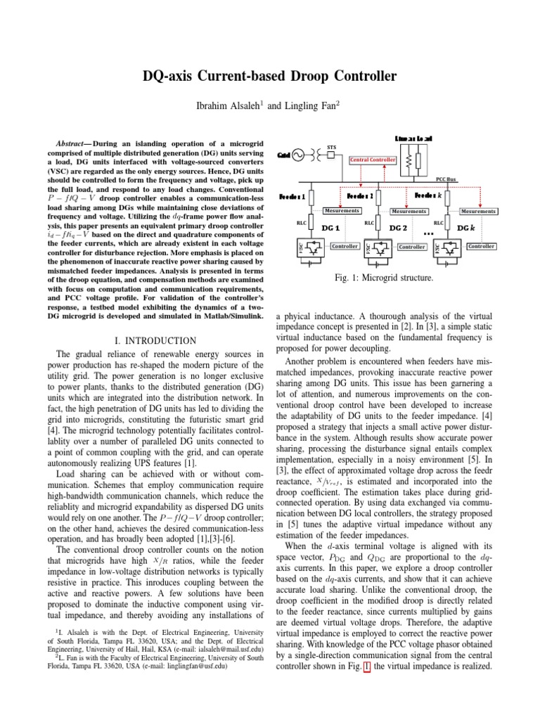 DQ-axis Current-Based Droop Controller: Ibrahim Alsaleh and Lingling ... DQ-axis Current-Based Droop Controller: Ibrahim Alsaleh and Lingling ...