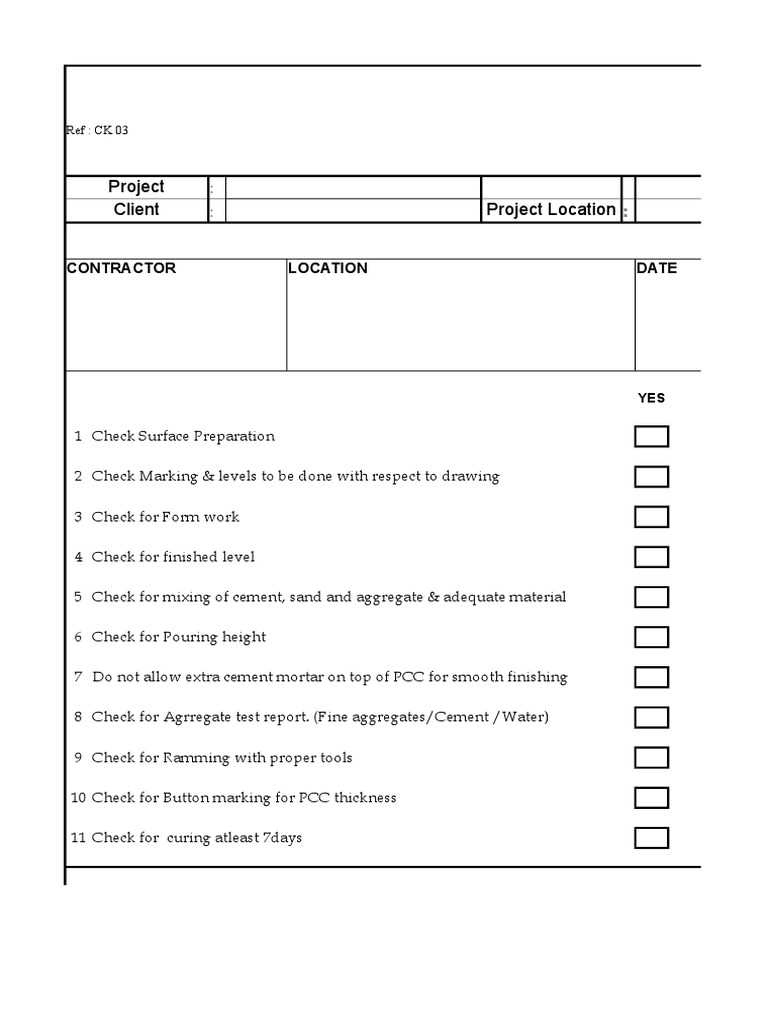 PCC Preparation Checklist | PDF | Law