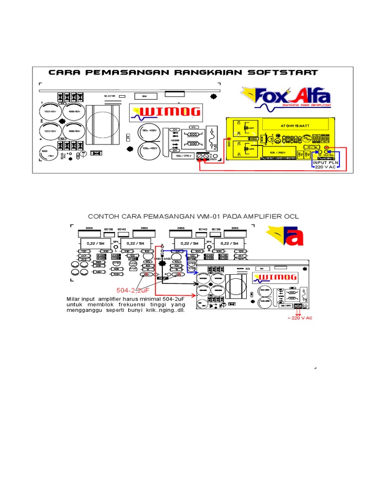Cara Pasang Soft Start Wimog wm-01 45 PDF | PDF