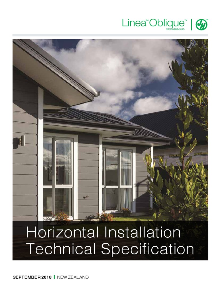 Linea Oblique Weatherboard Horizontal Technical Specification PDF | PDF ...