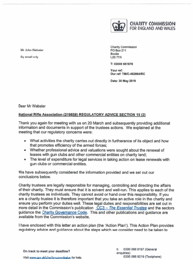 Charity Commission Report 2