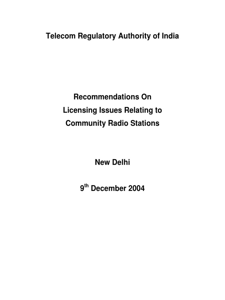 Telecom Regulations in India | PDF | Freedom Of Speech | License