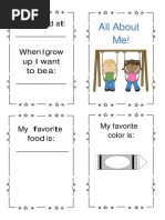 All About Me Book | PDF