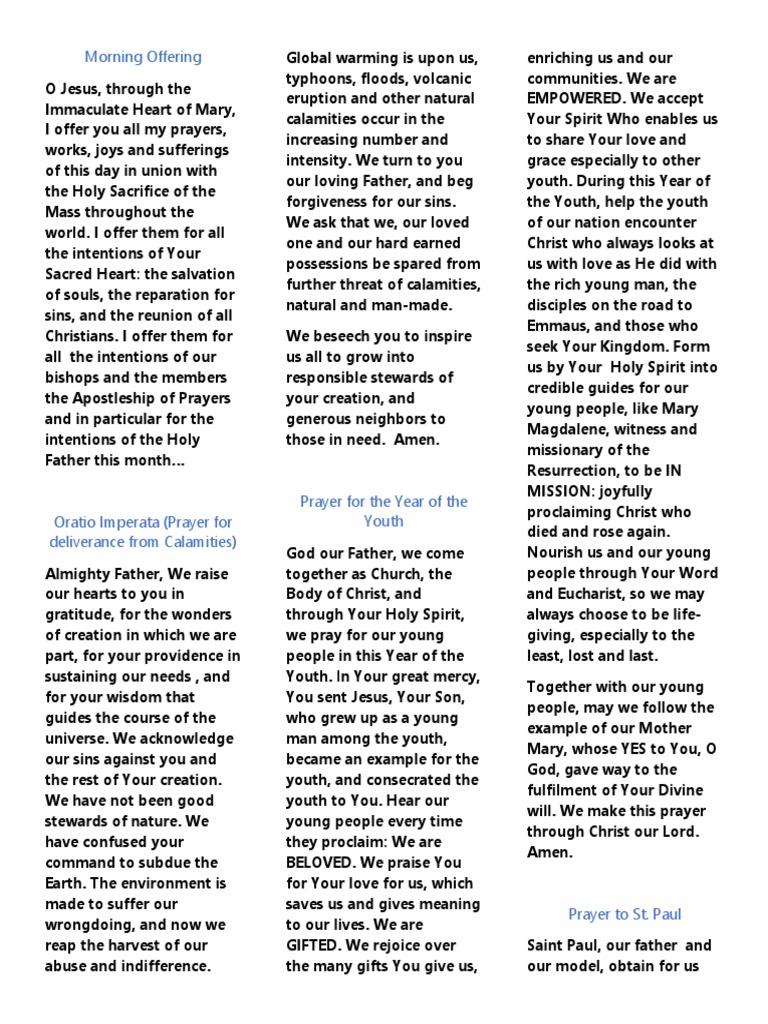 Prayers Songs Vision Mission | PDF | Grace In Christianity | Jesus