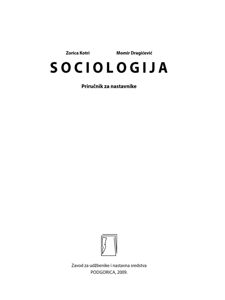 Sociologija Prirucnik PDF | PDF