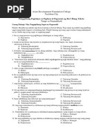 Pagbasa at Pagsusuri Exam 1 | PDF