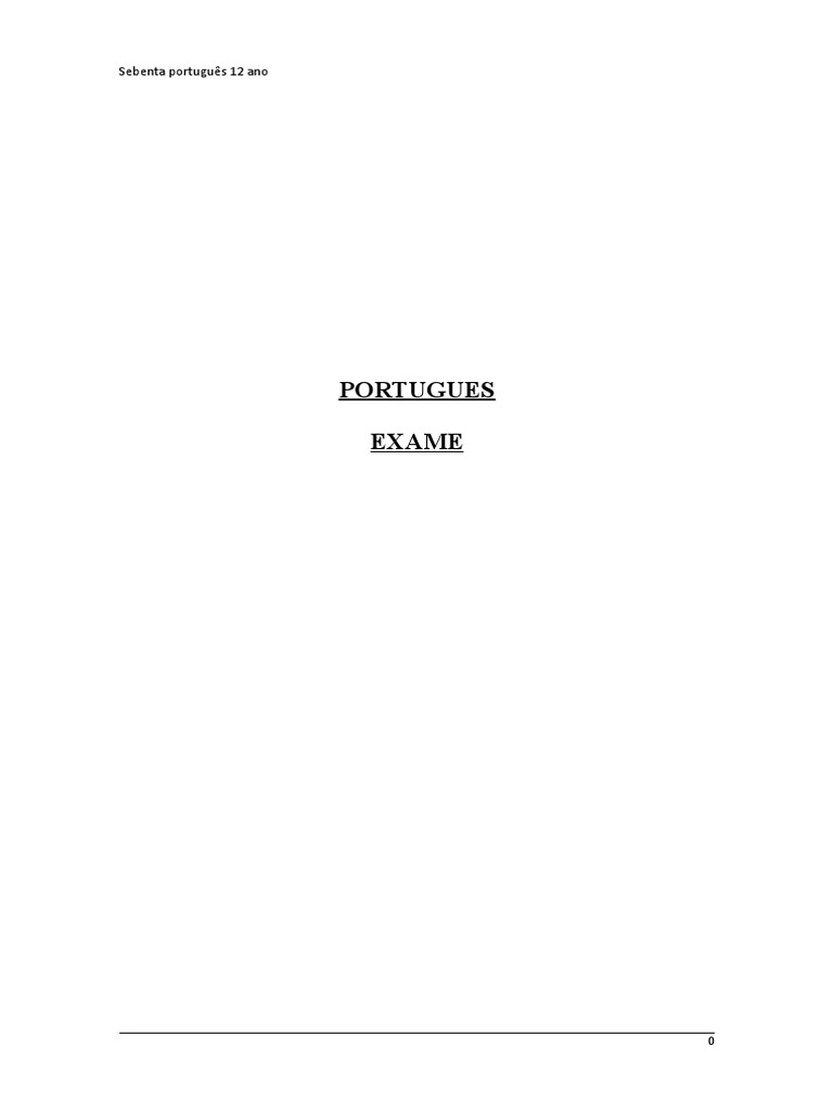 Resumo Portugues - Rafa | PDF